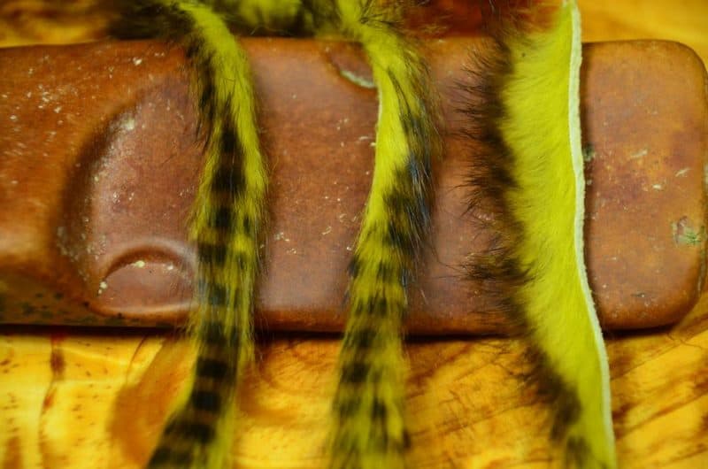 Black Barred Rabbit Strips for Fly Tying | Slide Inn