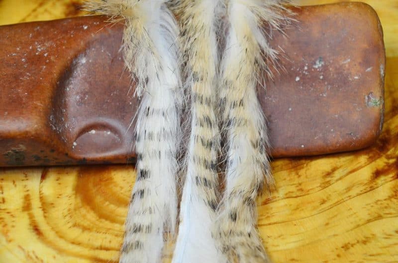 Black Barred Rabbit Strips for Fly Tying | Slide Inn