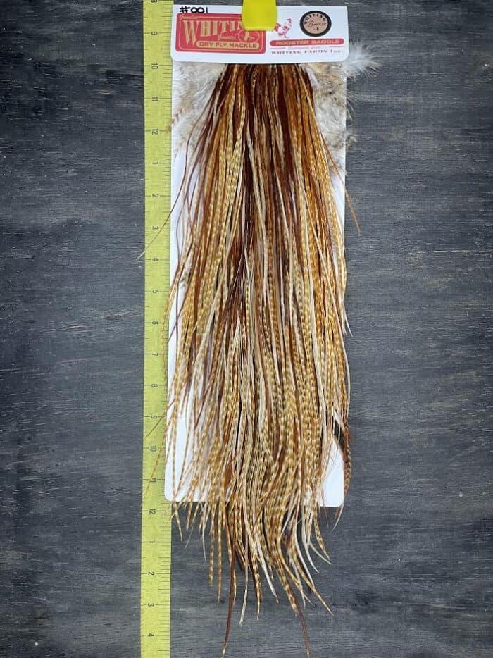 Whiting Dry Fly Saddle – Bronze Grade – Dark Barred Ginger #001 ...