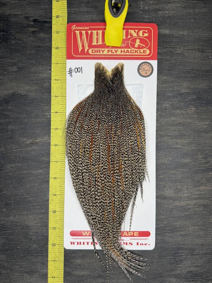 Whiting Dry Fly Cape - Bronze Grade - Hint of Cree #001 - Galloup's ...