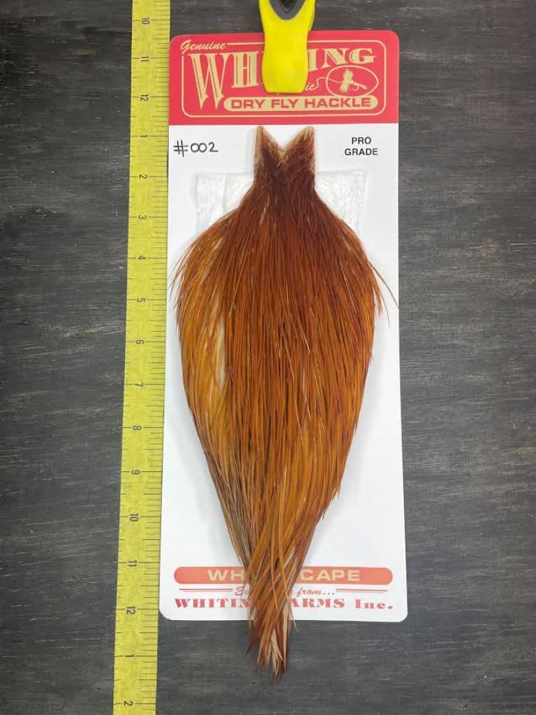 Whiting Dry Fly Cape (Pro Grade) - Medium Ginger | Slide Inn