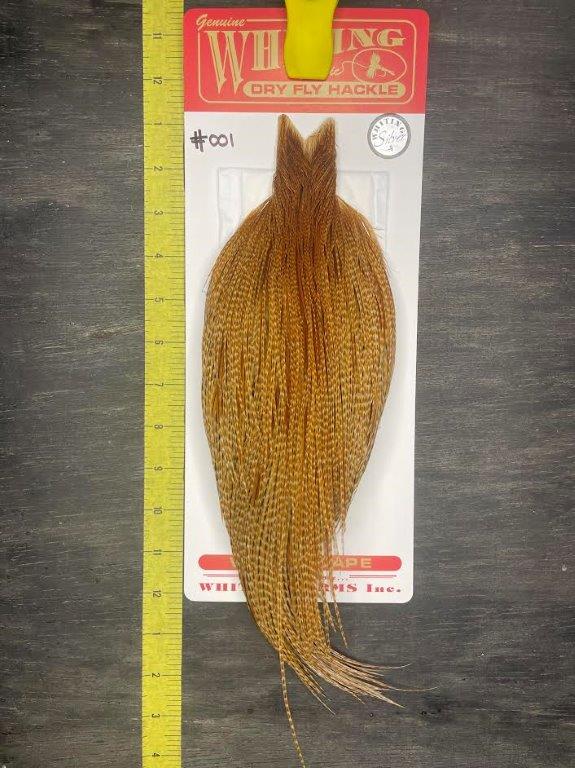 Whiting Dry Fly Cape – Silver Grade – Dark Barred Ginger #001 - Guided ...