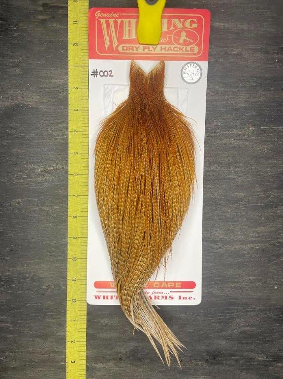 Whiting Dry Fly Cape – Silver Grade – Dark Barred Ginger #002 - Guided ...