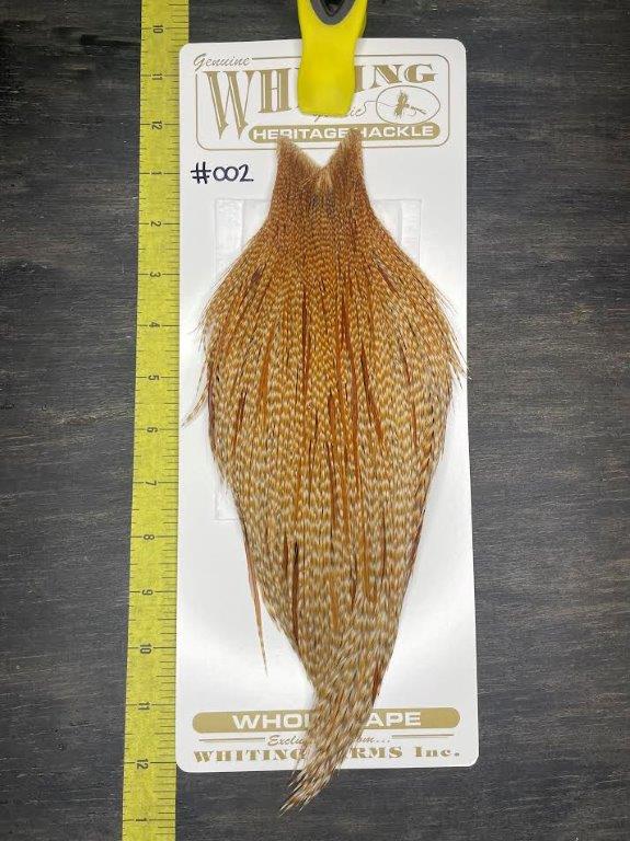 Whiting Heritage Cape - Dark Barred Ginger #002 - Guided Fly Fishing ...