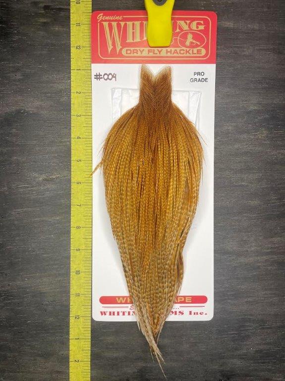 Whiting Dry Fly Cape – Pro Grade – Dark Barred Ginger #004 - Guided Fly ...